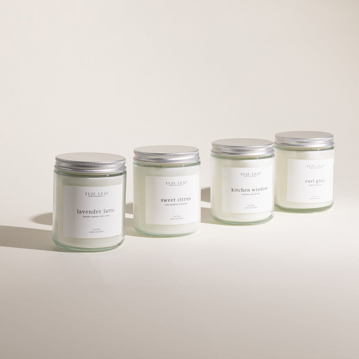 Standard Cotton Wick Jar – Yuzu Leaf